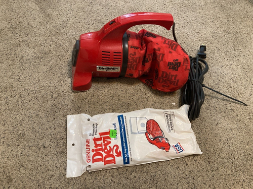 Dirt Devil Model 08130 Red Hand Held Vacuum Cleaner Red. Tested | eBay