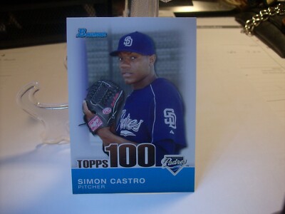 2010 Bowman Topps 100 Prospects #TP91 - Simon Castro - San Diego Padres ...