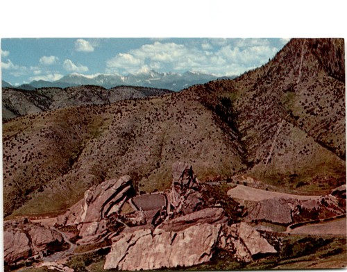 Vintage Postcard: Red Rocks Amphitheatre & Mt. Evans | eBay