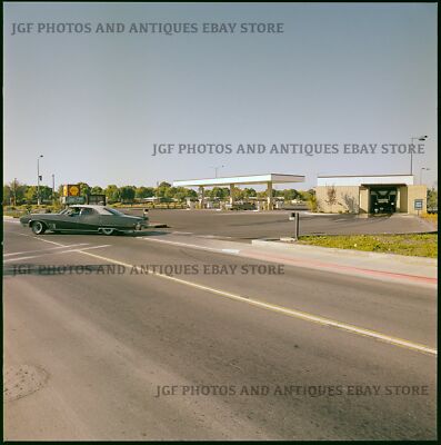 EARLY 1970S SHELL GAS STATION CARS MEDIUM FORMAT COLOR NEGATIVE 5 ...
