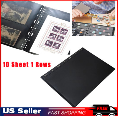 10 Sheets Stamp Pages for Stamp Album Binder, Collecting Supplies Book ...