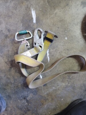 Used Buckingham 4812Y-7 Adjustable Web Lanyard 7' Arborist Lineman | eBay