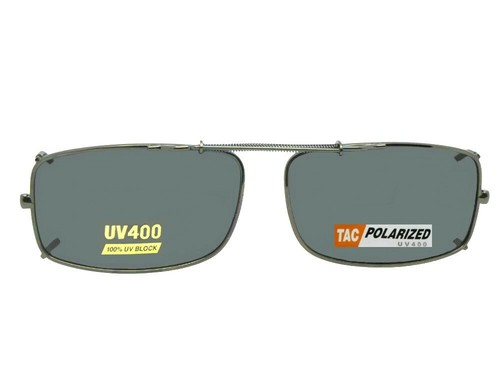 Slim Rectangle Shape Polarized Clip-on Sunglasses | eBay
