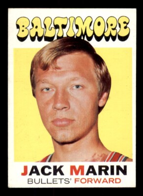 1971 Topps Basketball #112 Jack Marin EX *e2 | eBay