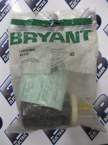 BRYANT 70530NP, 30 AMP 125 VOLT 3 WIRE, L5-30 TWISTLOCK PLUG- NEW | eBay