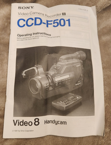 User Manual - Sony CCD-F201 Handycam Operating Instructions Free ...