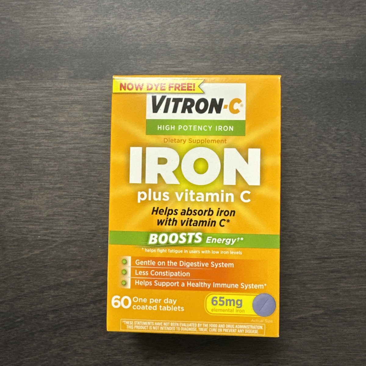 Vitronc High Potency Iron Supplement With Vitamin C 60 Count Vitacook