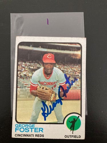Cincinnati Reds George Foster signed 1973 Topps Card | eBay