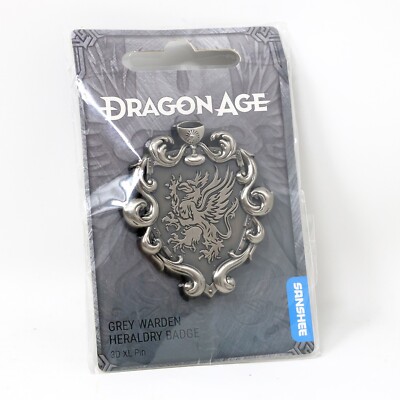 Dragon Age Grey Warden Heraldry Badge XL Enamel Pin Figure Chalice ...