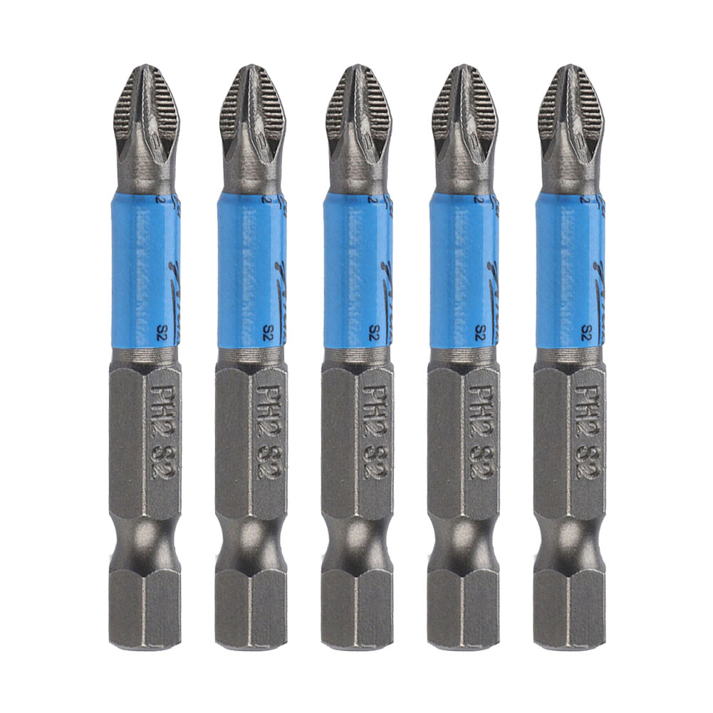 AU Non-slip Cross Head Screwdriver Drill Bits Hex Shank 50mm S2 ...