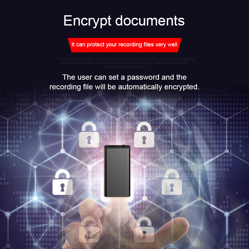 Ultra thin mini voice activated recorder hidden recording listening spy ...