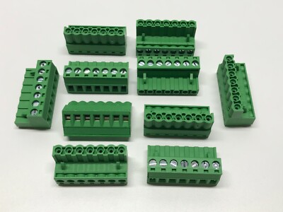 PACK OF 10 Phoenix Connector Phoenix Contact 8 pin 5.08mm PCB Terminal ...