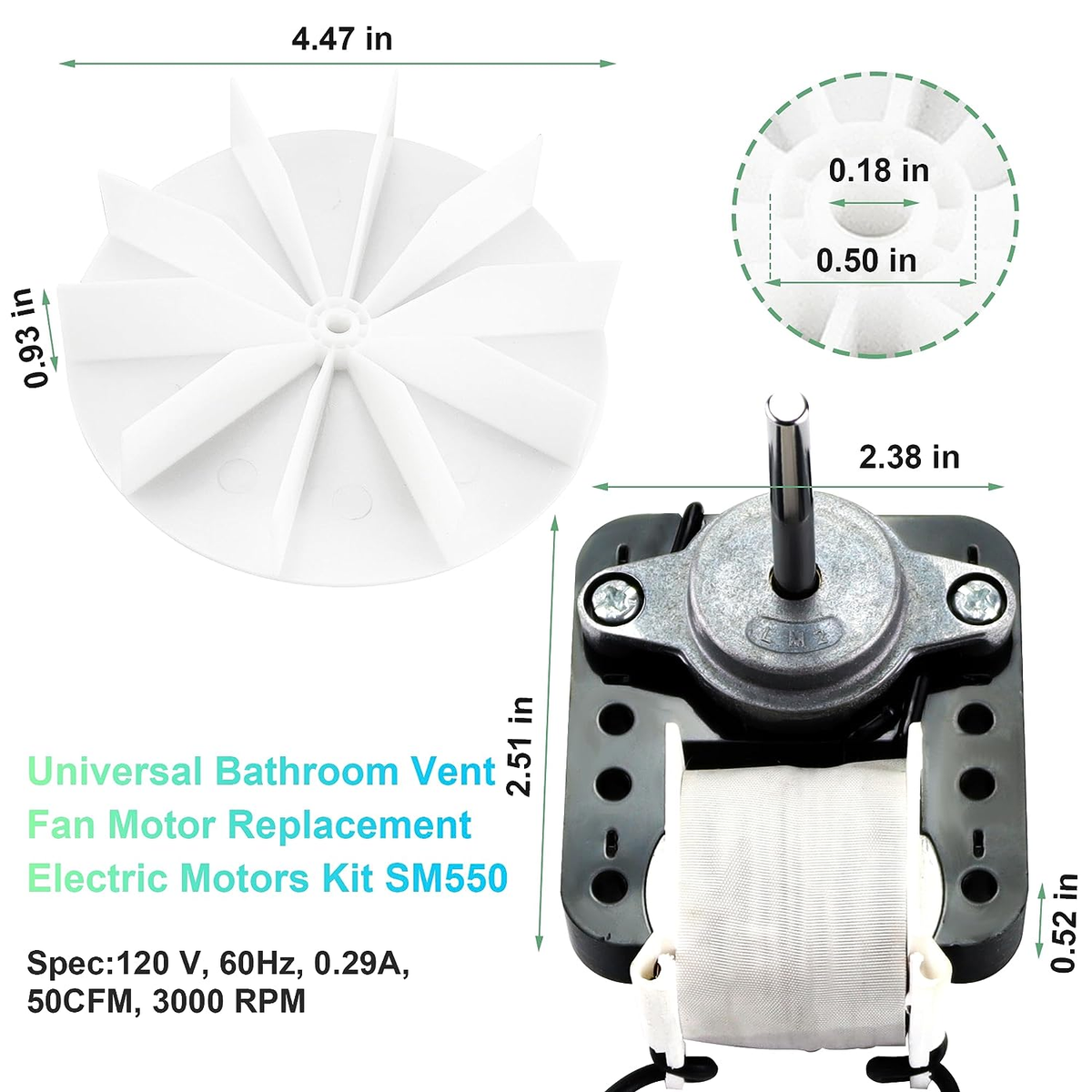 Universal Fan Motor Kit Universal Fridge Evaporator Fan Motor Kit