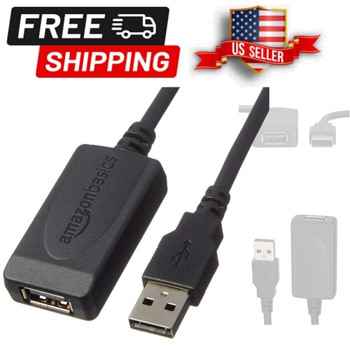 USB-A 2.0 Active Extension Cable, 32 Feet - Ideal for Printers, Mice ...