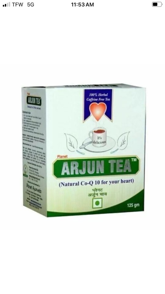 Planet Ayurveda 100% Natural Arjun Tea Good For Maintain Blood Pressure ...