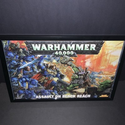 Framed Warhammer 40K Assault On Black Reach OOP Box Cover Art 40K DECOR ...
