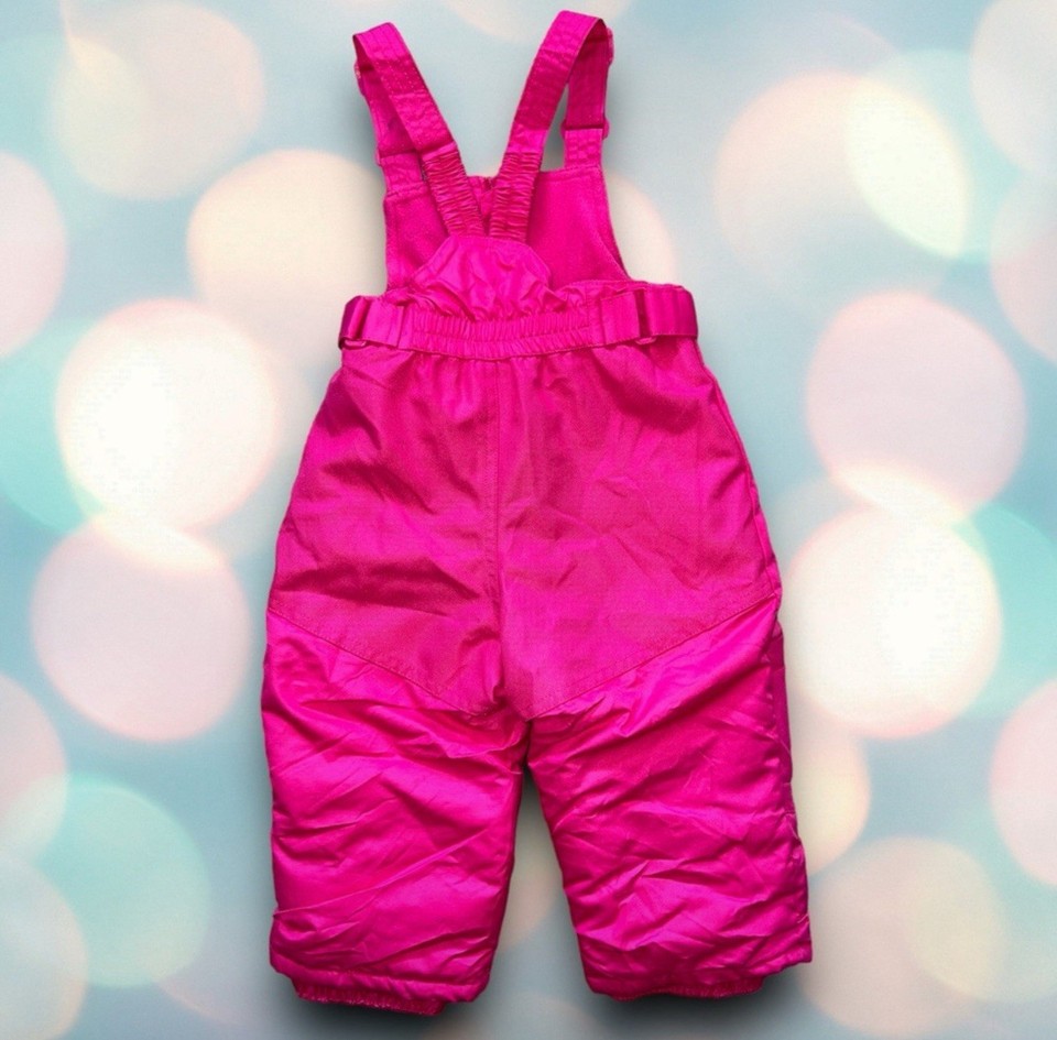 Baby Girl’s Pink Winter Snow Pants Bibs Size 12 Months | eBay