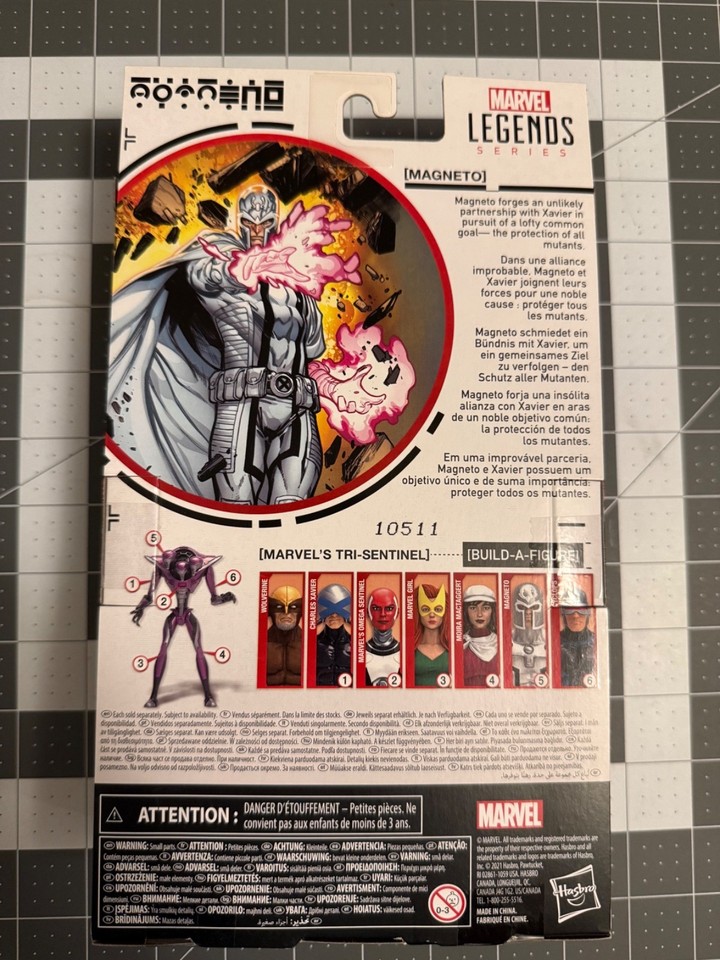 Marvel Legends Magneto(White costume) Tri-sentinel BAF | eBay