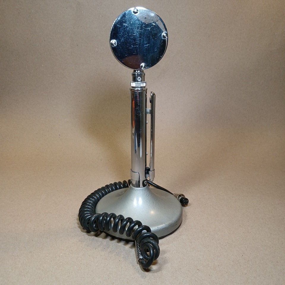 Vintage Astatic D-104 Lollipop Microphone 4 Pin T-UG8 Stand Mic Ham ...