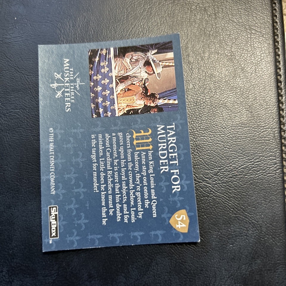 Jb23 Walt Disney The Three Musketeers 1993 Skybox #54 Tim Curry ...