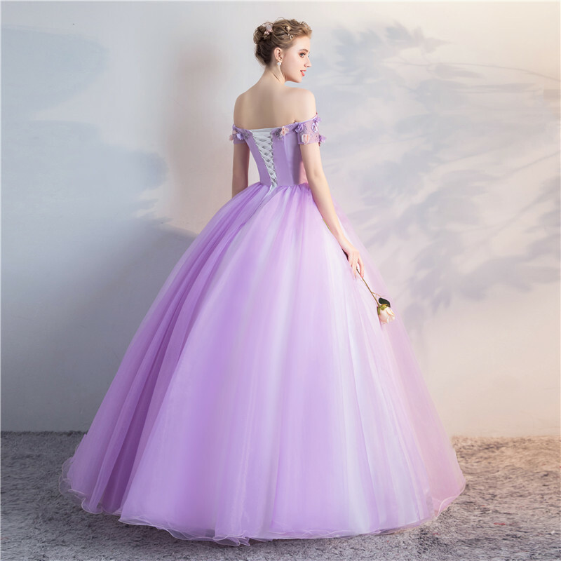 NEW Evening Formal Party Ball Gown Prom Bridesmaid Show Flower Dress SMFS 2color | eBay