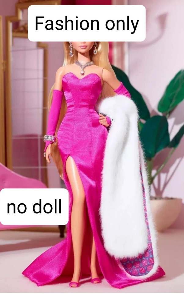 Barbie Signature Gala Collection Pink Premiere Doll Outfit Hot Pink ...
