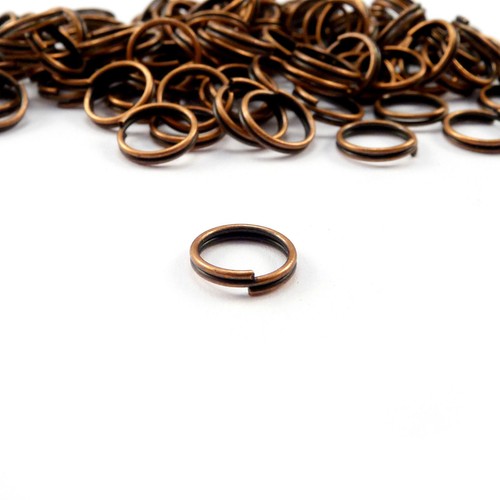 4/5/6/8/10/12/14mm Double Split Jump Round Rings Connectors Findings Keyring | eBay