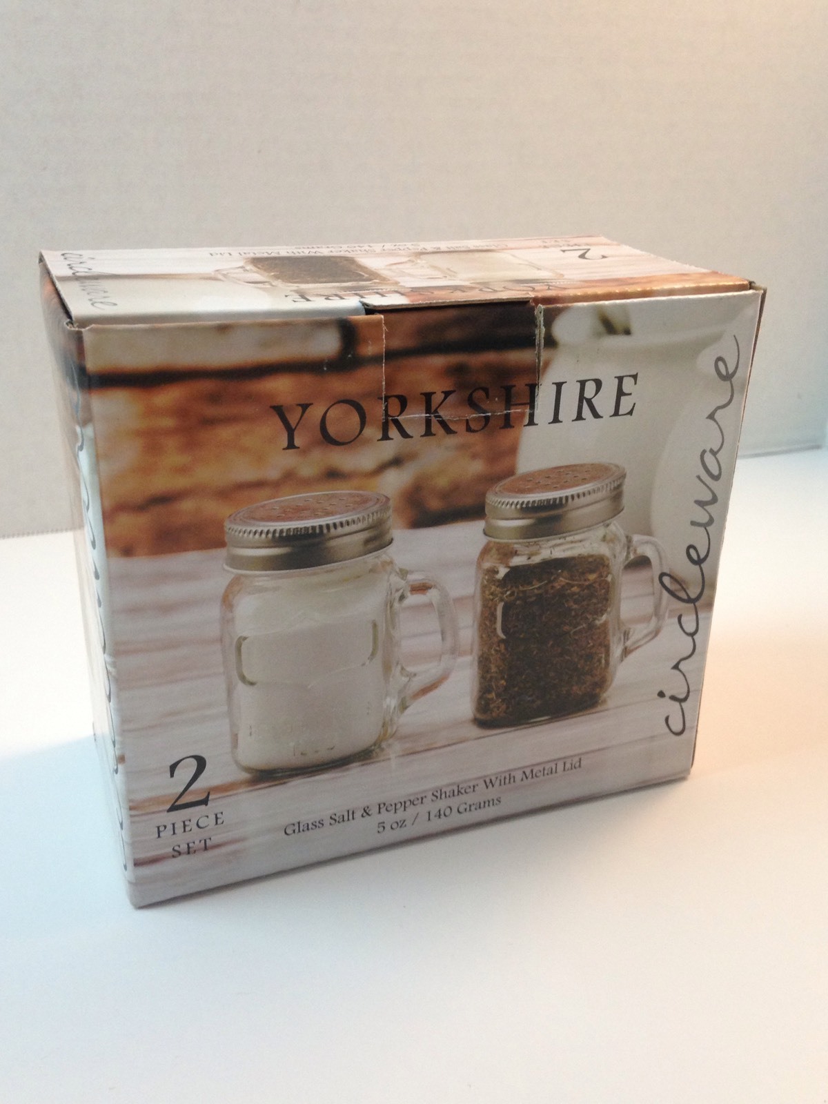 Circleware Mason Yorkshire Jar Mug Salt and Pepper Shakers, 5 ounce | eBay