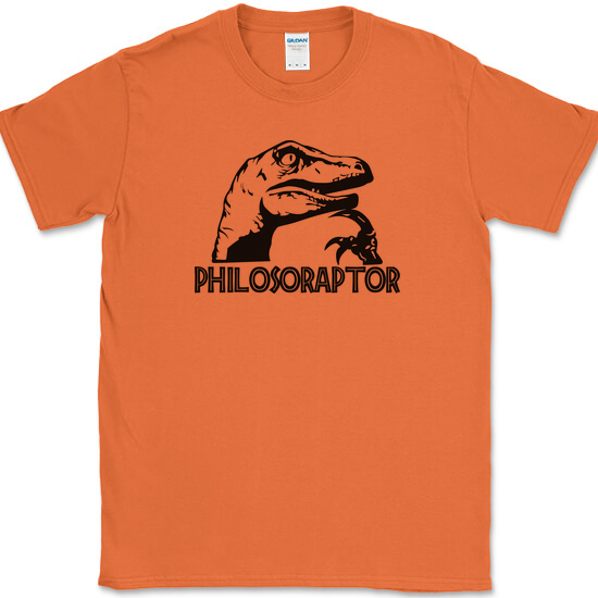 Original Philosoraptor Philosoraptor T Shirt Funny Dinosaur