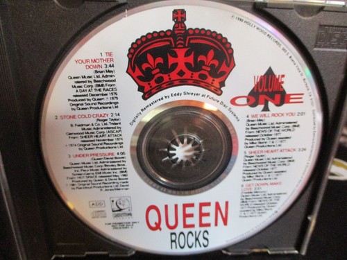 1990 QUEEN ROCKS Vol. 1 US Promo 6 Track CD Hollywood PRCD-8263-2 N ...