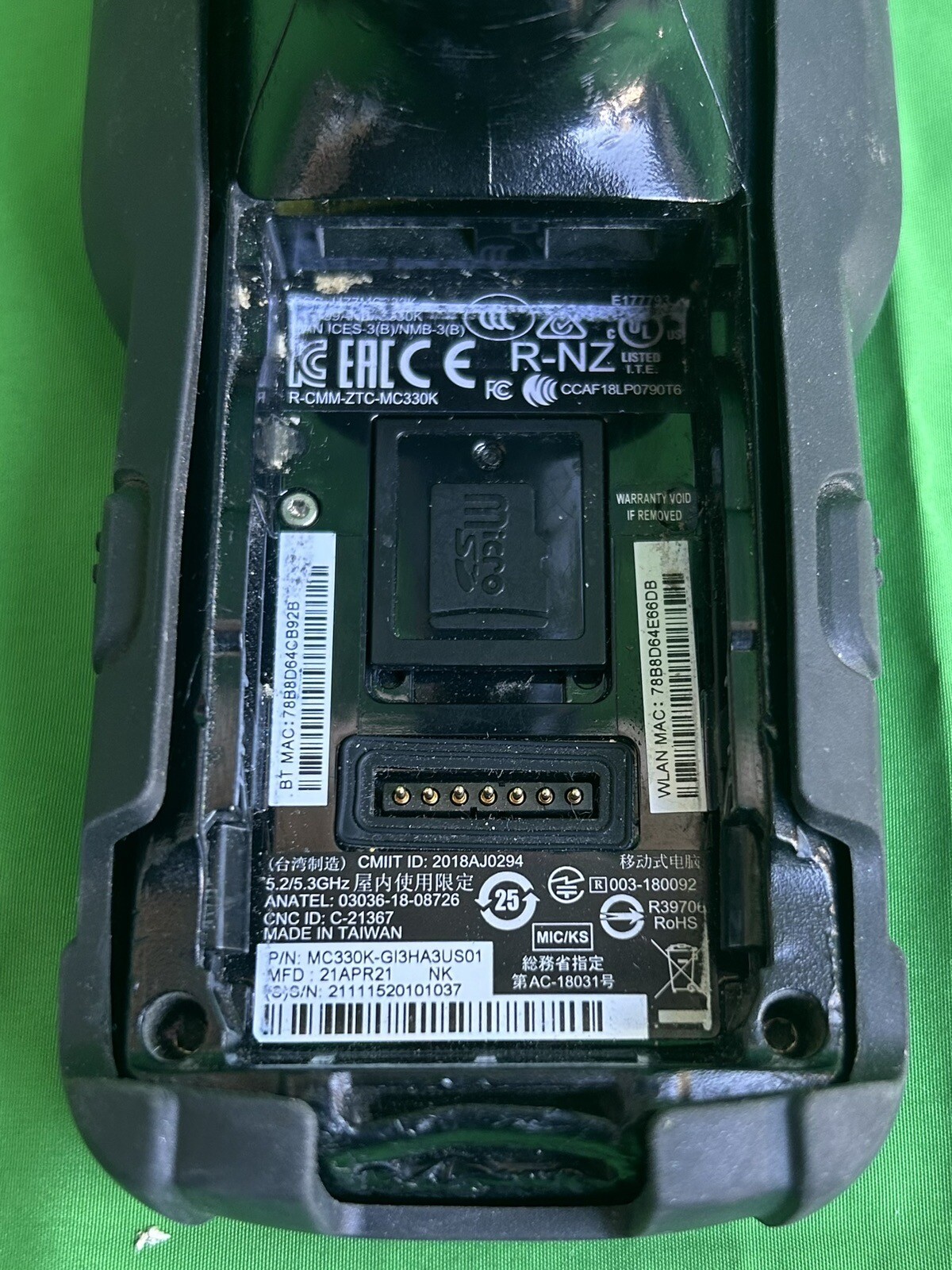 Zebra MC3300 Mobile Computer Barcode Scanner - MC330K-GI3HA3US For ...