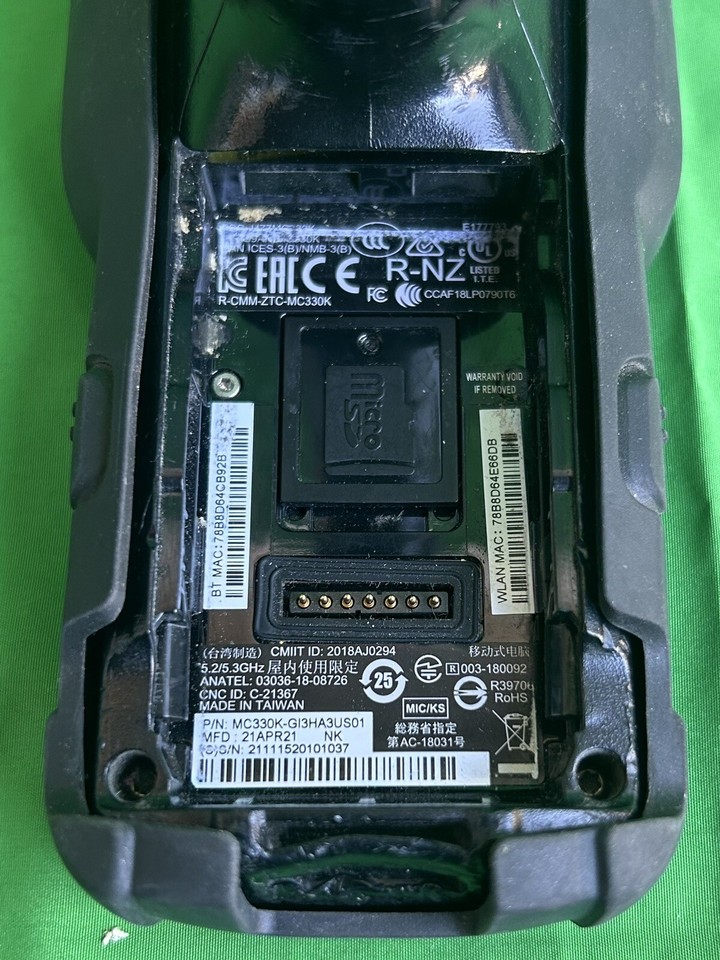 Zebra MC3300 Mobile Computer Barcode Scanner - MC330K-GI3HA3US For ...