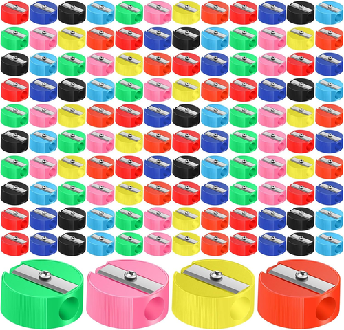 210 Pieces Pencil Sharpeners Bulk for Kids, Mini Plastic Handheld ...