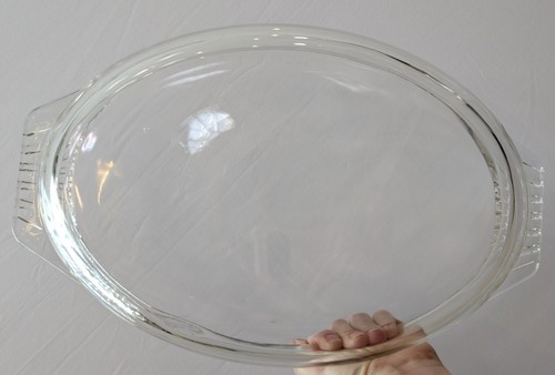 Pyrex #088 3Qt Heavy Glass Oval Roasting Baking Casserole Dish Pan ...
