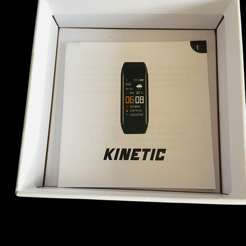 Fitness Tracker Watch Kinetic Pro Smartwatch Black Rubber Wrist Band Android iOS | eBay