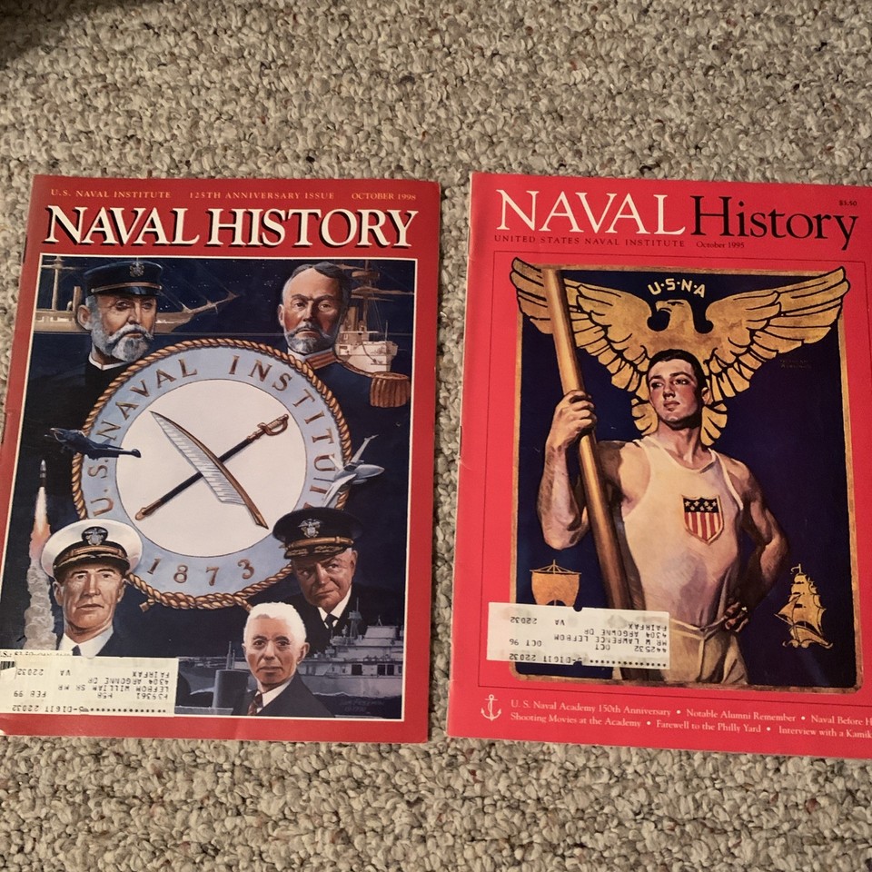 Naval History Magazines US Naval Institute lot of 9 (1995,1998, 2012 ...