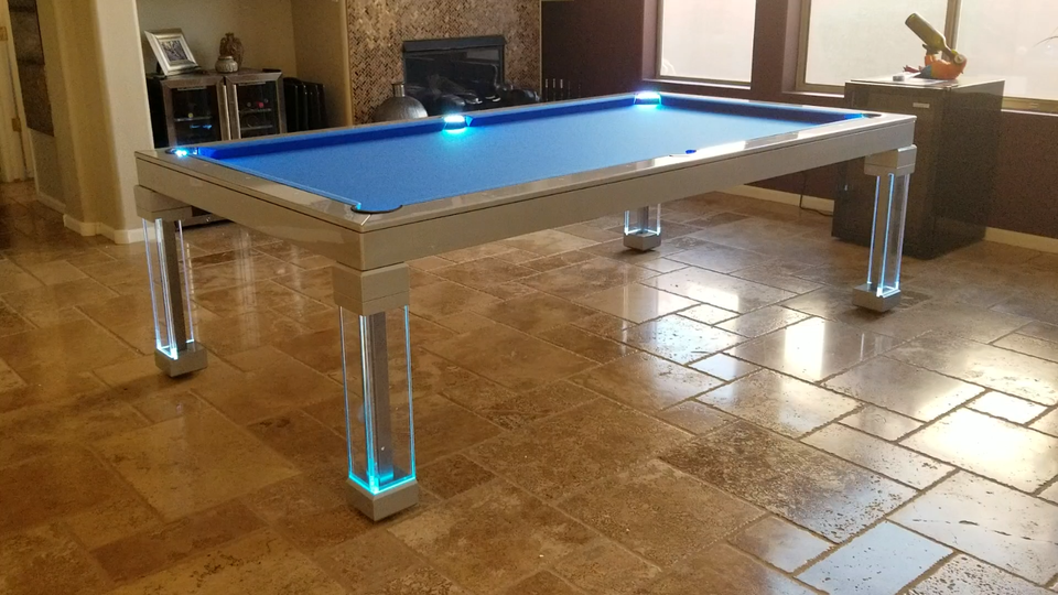 LUXURY CONVERTIBLE DINING POOL TABLE Bespoke Billiard Dining Fusion ...