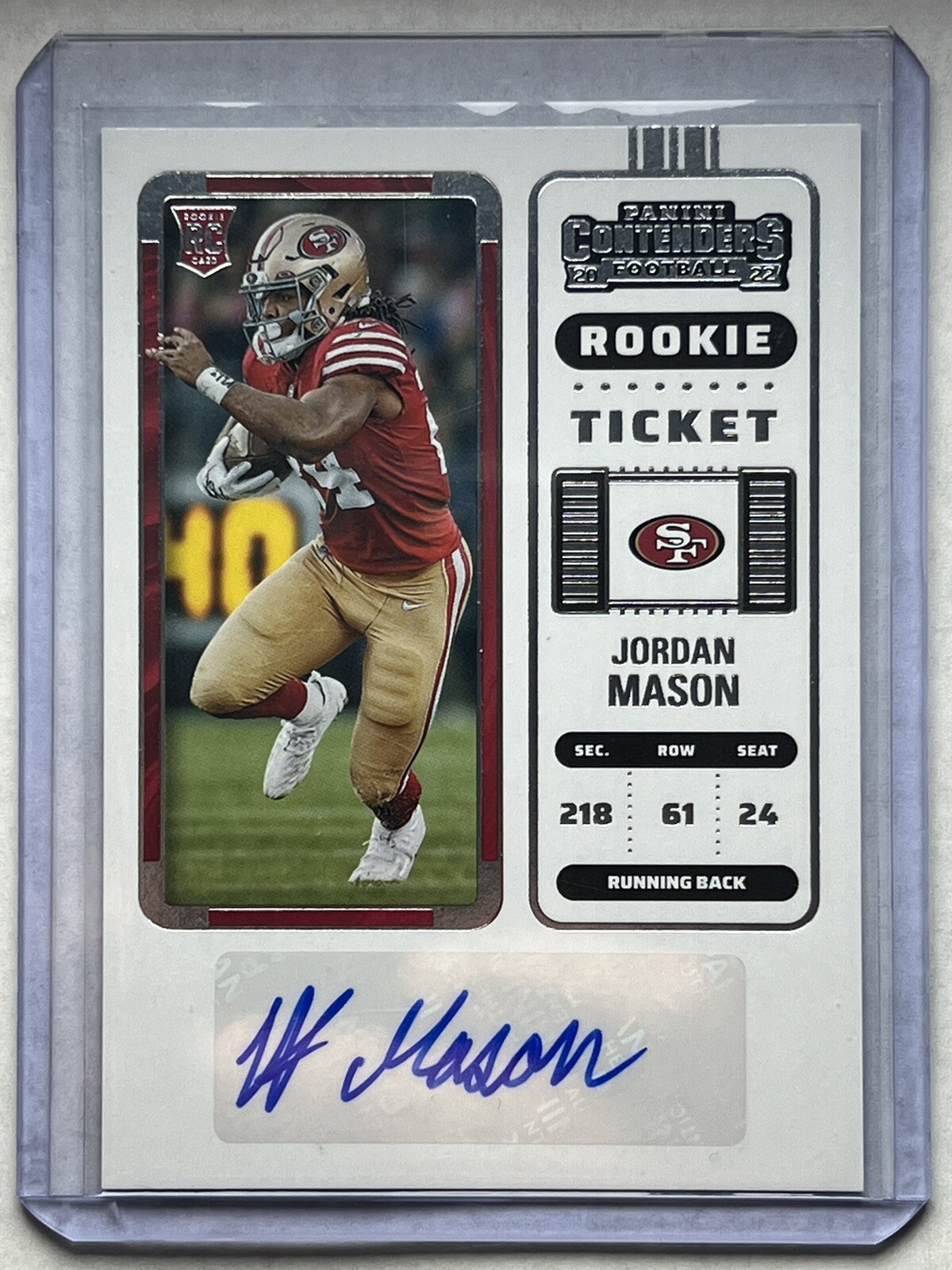 2022 Contenders JORDAN MASON Rookie Ticket AUTO RC #204 49ERS | eBay