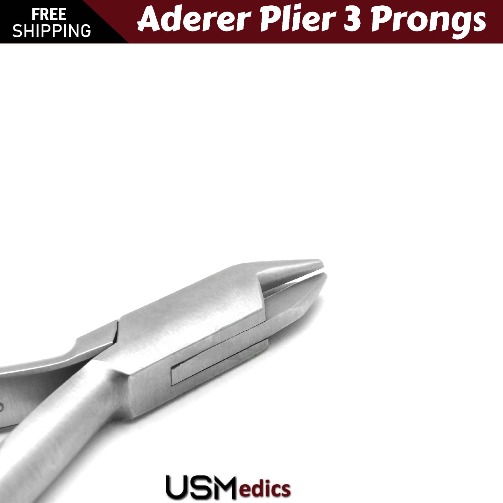 Dental Orthodontic Aderer Plier Three Prongs Dental Wire Bending Pliers ...