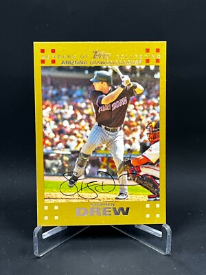 2007 Topps Baseball Stephen Drew Gold Card #285 #'ed 1808/2007 | eBay