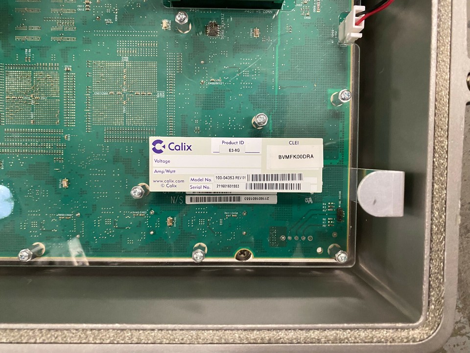 CALIX E3-8G 8x GPON 2x 10GE XFP Node-Based OLT Coax Power, 100-04353 ...