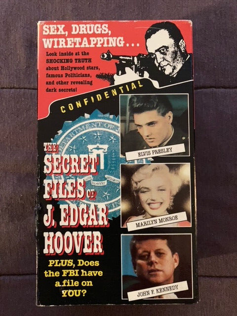 SECRET FILES OF J.EDGAR HOOVER 3 VHS BOX SET JFK ELVIS MM RARE ...