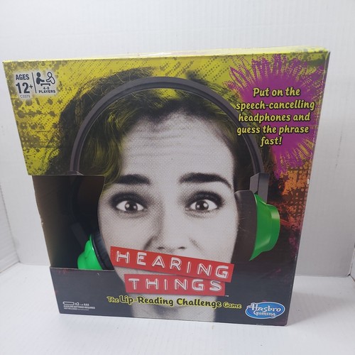 Hasbro Hearing Things Game Lip Reading Challenge Green Headphones *open box* 630509596164| eBay