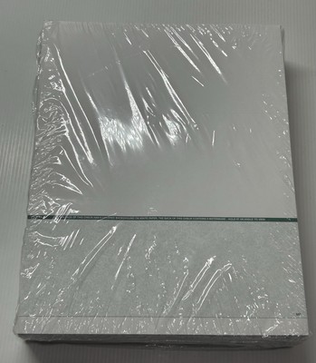 500 High Security Blank Check Stock Paper - Check on bottom- Green | eBay