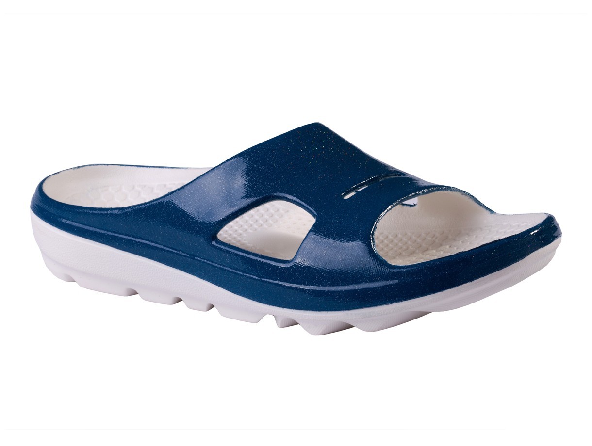 Spenco Fusion Pearl Women's Slide Sandal Ink Blue - 6 Wide | eBay