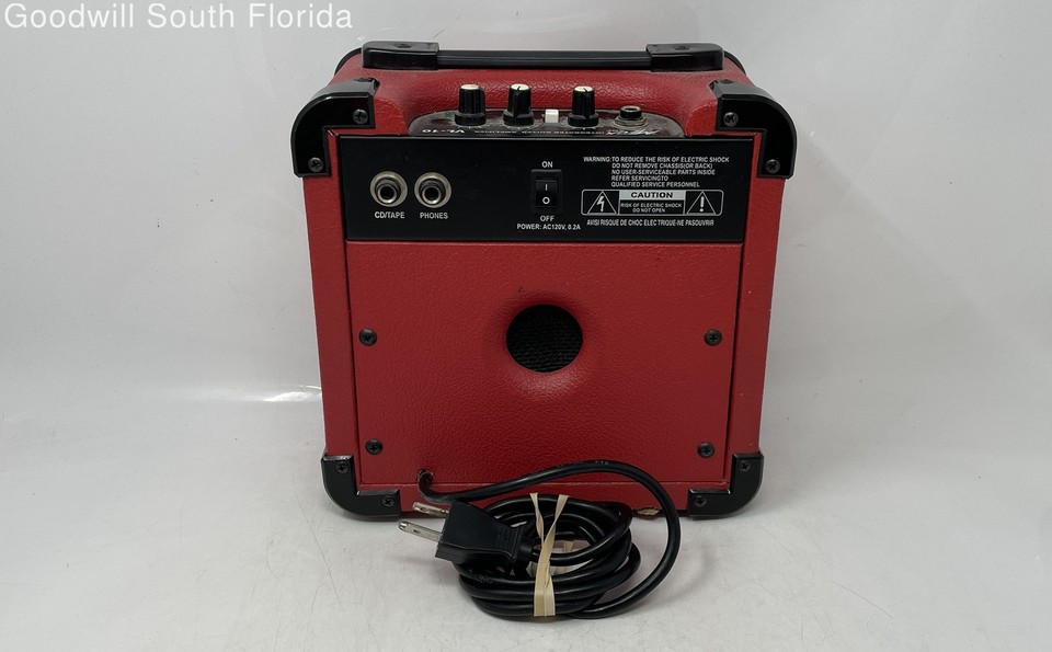 Mega Amp VL-10 Red Black Integrated Combo Guitar Amplifier Not Tested ...