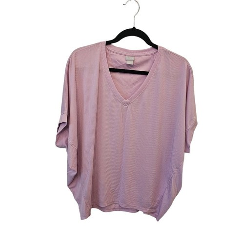 Chico's Size 2 Modal Blend Batwing Sleeve V-Neck Top | eBay