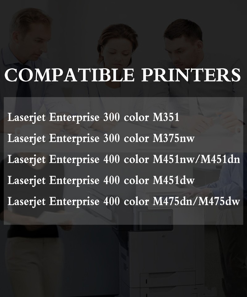 1PK CE412A 305A Yellow Toner Cartridge for M451nw M475dn M351A Printer ...