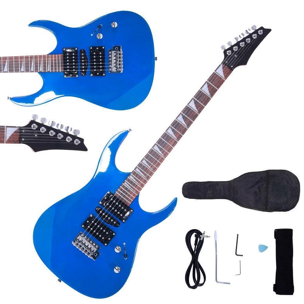 Guitar On Fire Blue