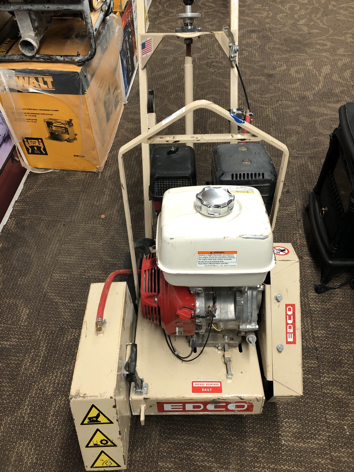 EDCO SK-14-13H 14” Walk Behind Concrete/Asphalt Road Saw Heavy Duty ...